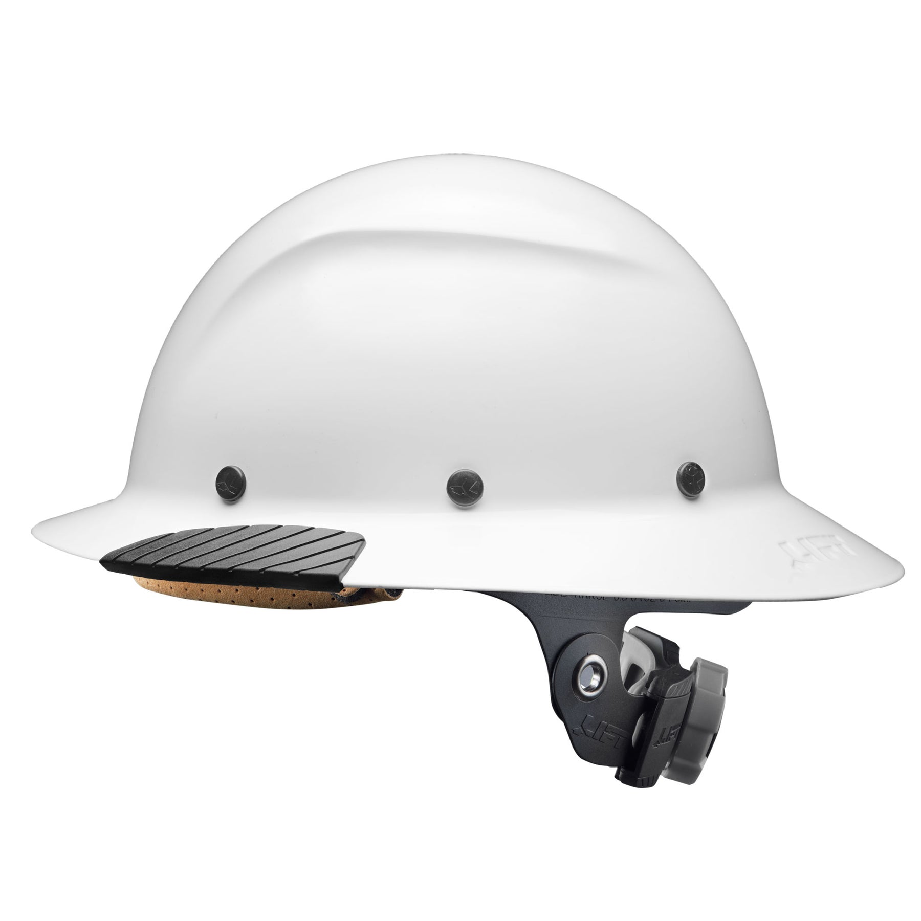 DAX Carbon Fiber White Full Brim Hardhat | LIFT Safety